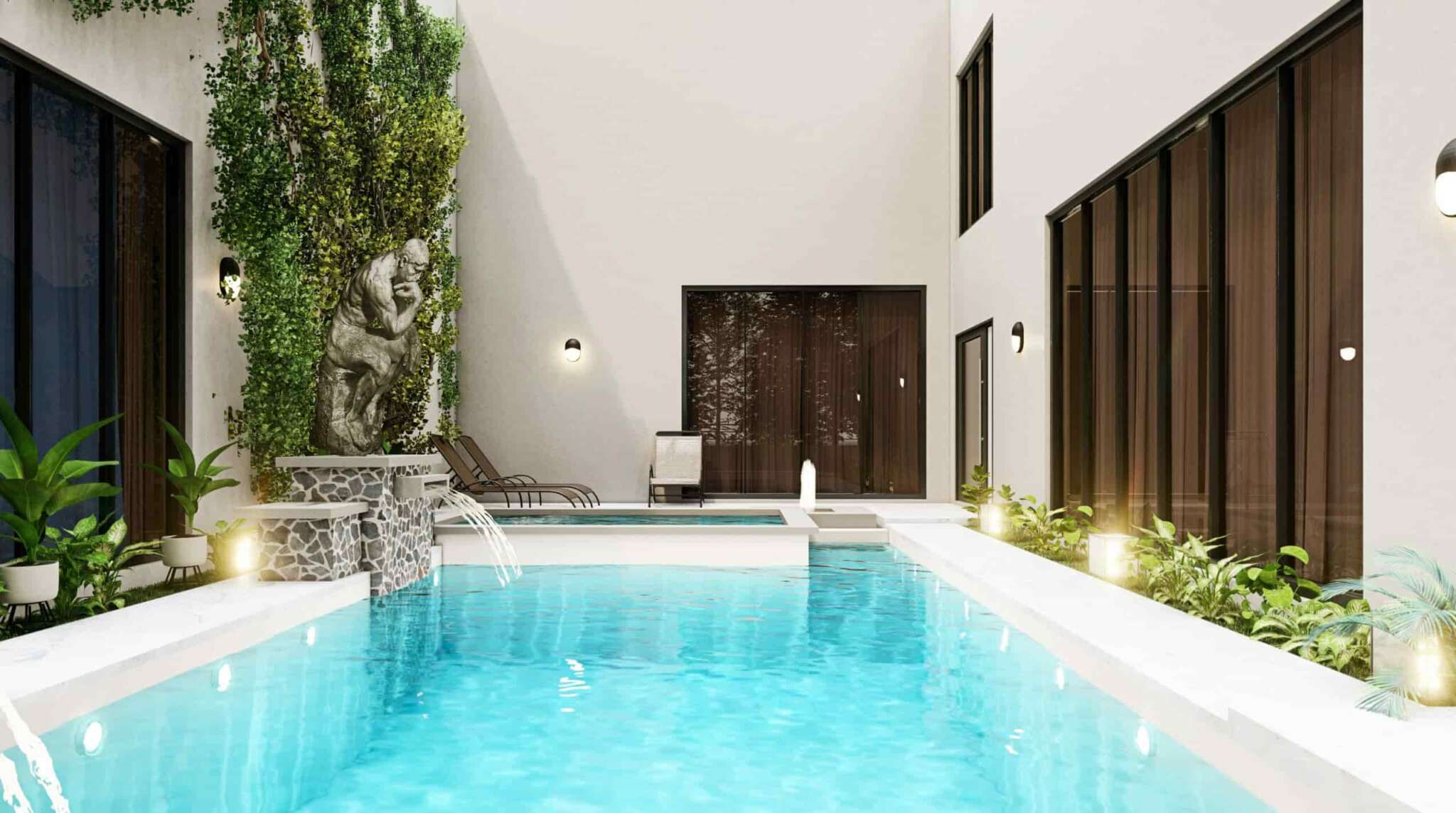 Piscina Infinity Caribe || Construcción de piscinas en Málaga